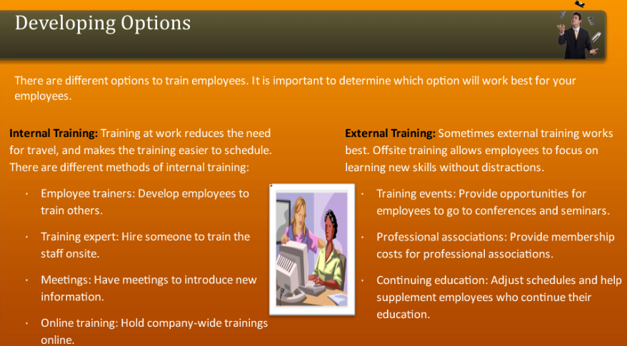 Developing Options - FreshSkills